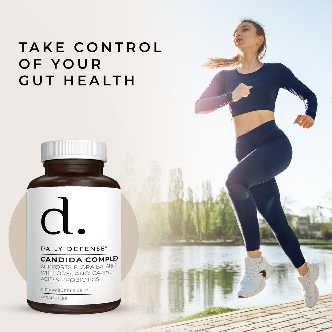 DAILY DEFENSE® CANDIDA COMPLEX Supports Flora Balance With Oregano, Caprylic Acid & Probiotics ...
