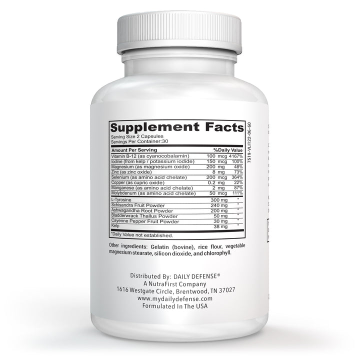 Thyroid Support Vitamins & Supplement: Healthy Thyroid Function – Daily ...