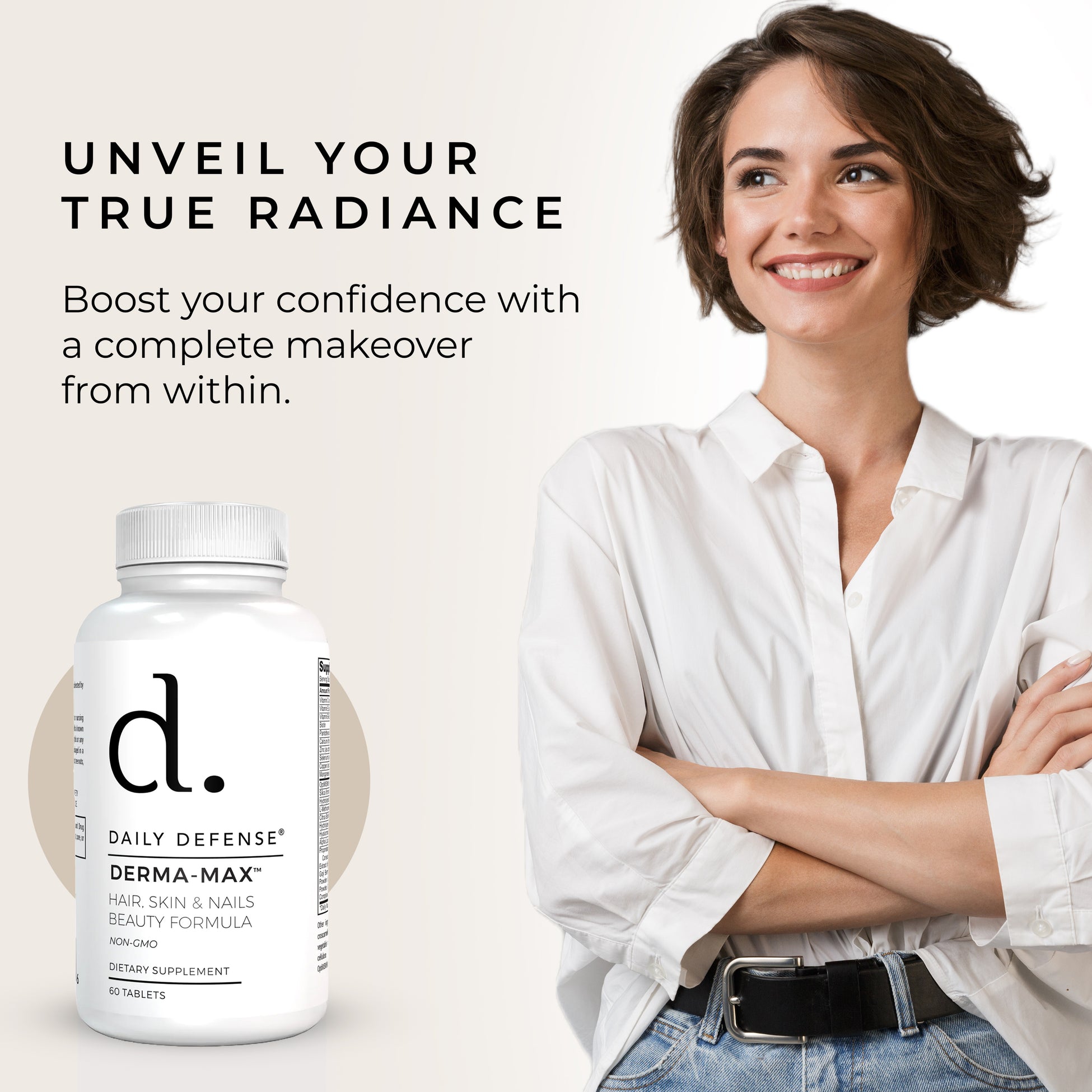 DAILY DEFENSE® DERMA-MAX™ Hair, Skin And Nails Beauty Formula – Daily ...